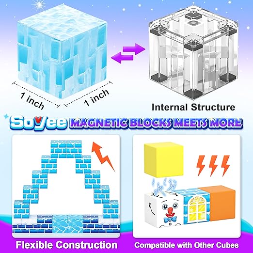 Magnetic Blocks Frozen Toys for Girls - Build Mine Magnet World Set To ...