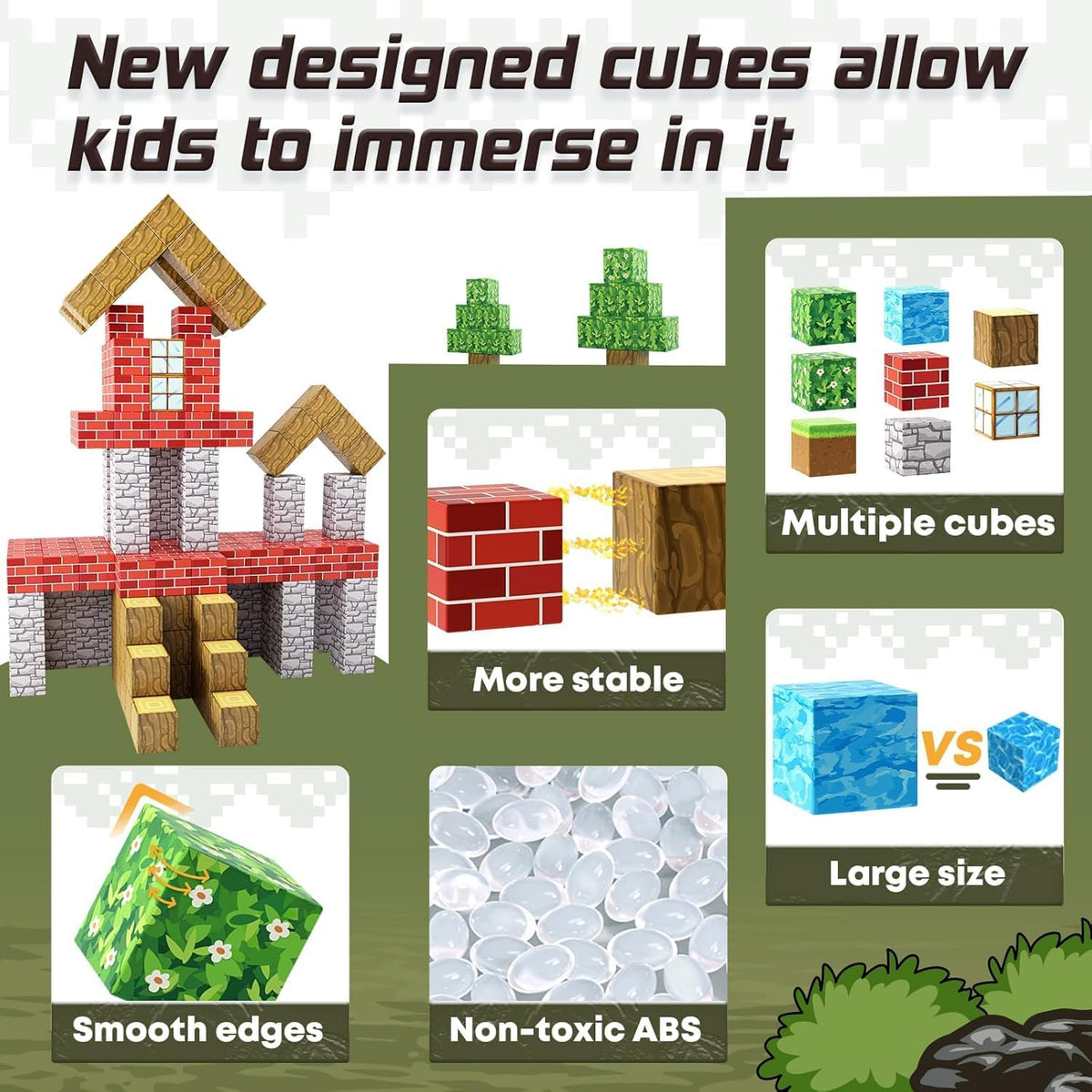 Mine Magworld® Construction Building Blocks Toy for Kids Learning Acti ...