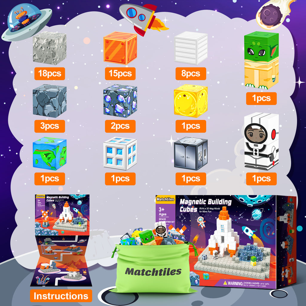 Magnetic Foam Blocks Magnetic Blocks - Build Mine Magnet World Magic Portal Set, Magnetic Tiles ...